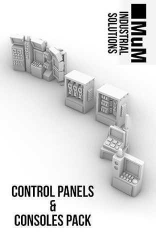 Control Panels and Consoles Pack 3D model 3D printable | CGTrader