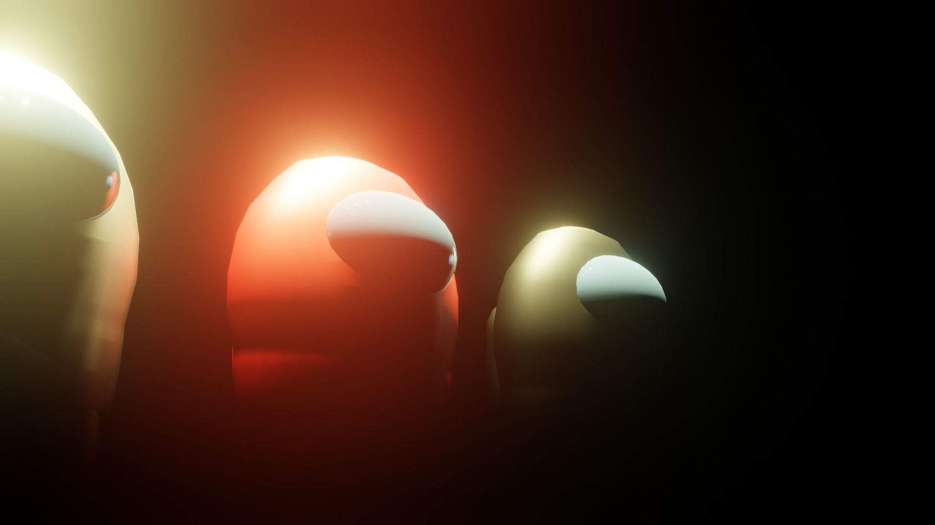 3D model Among Us RTX On 3 Customizable Crewmates Or Imposter VR / AR ...