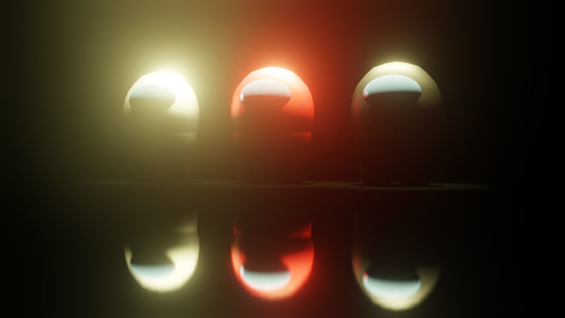 3D model Among Us RTX On 3 Customizable Crewmates Or Imposter VR / AR ...