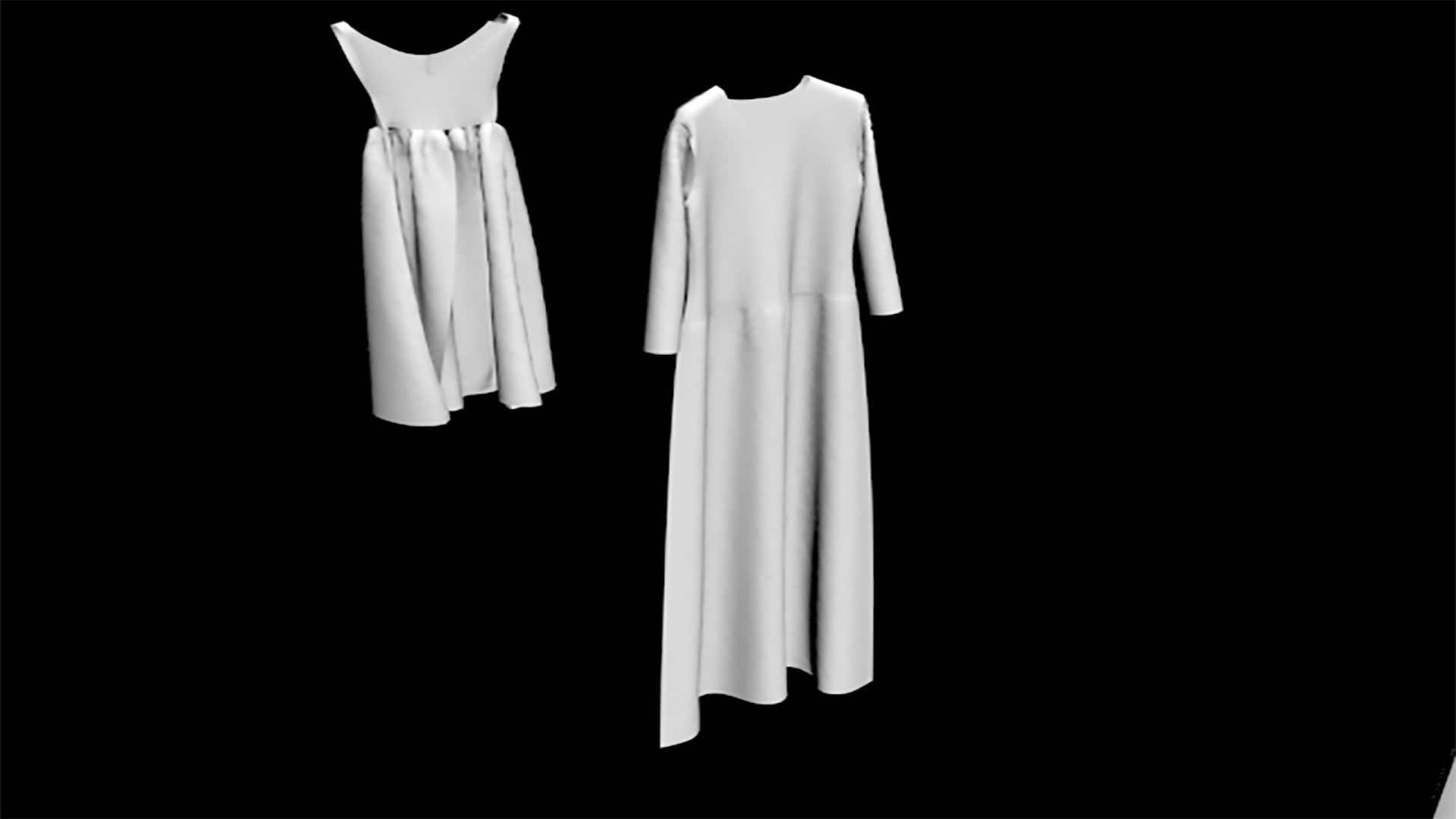 10 hanged Dress Collection 3D model | CGTrader