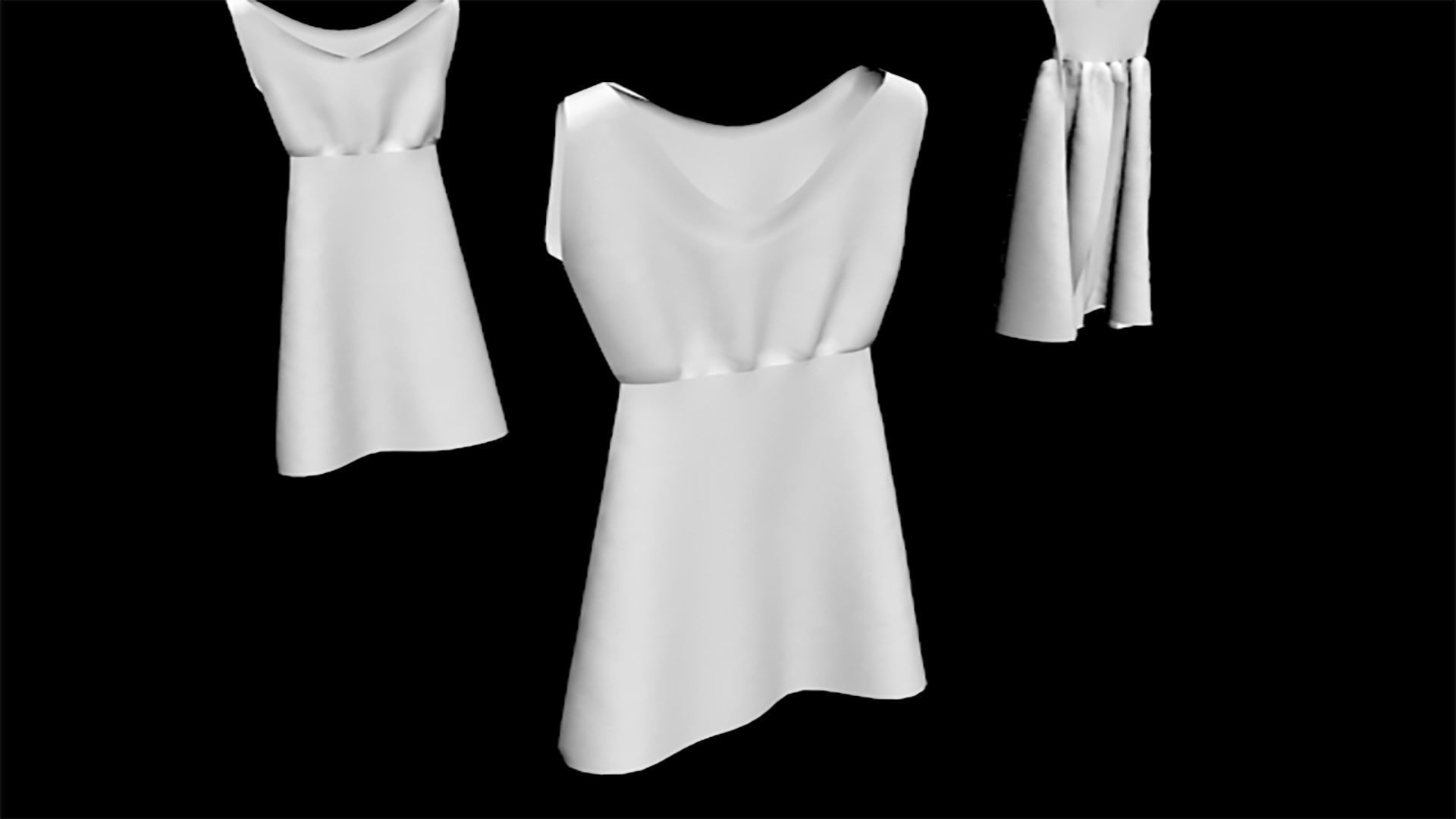 10 hanged Dress Collection 3D model | CGTrader