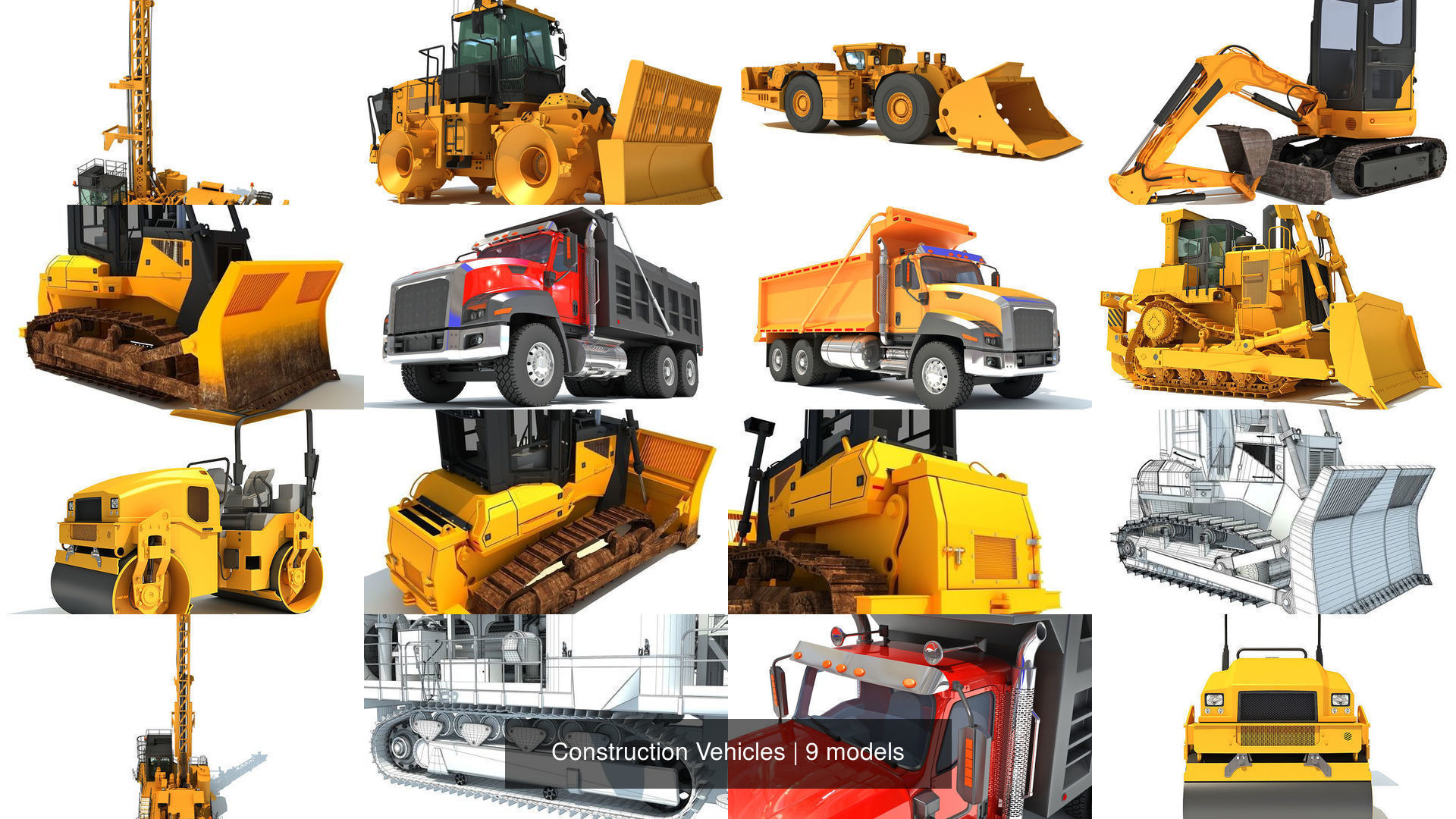 Construction Vehicles 3D Model Collection | CGTrader