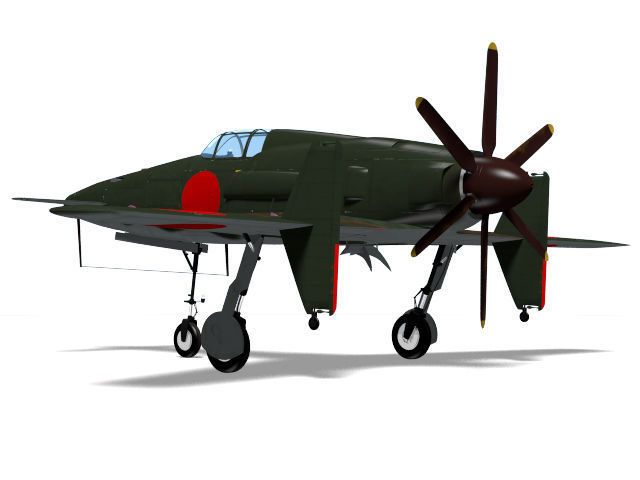 Kyusyu J7W1 Shinden 3D model | CGTrader