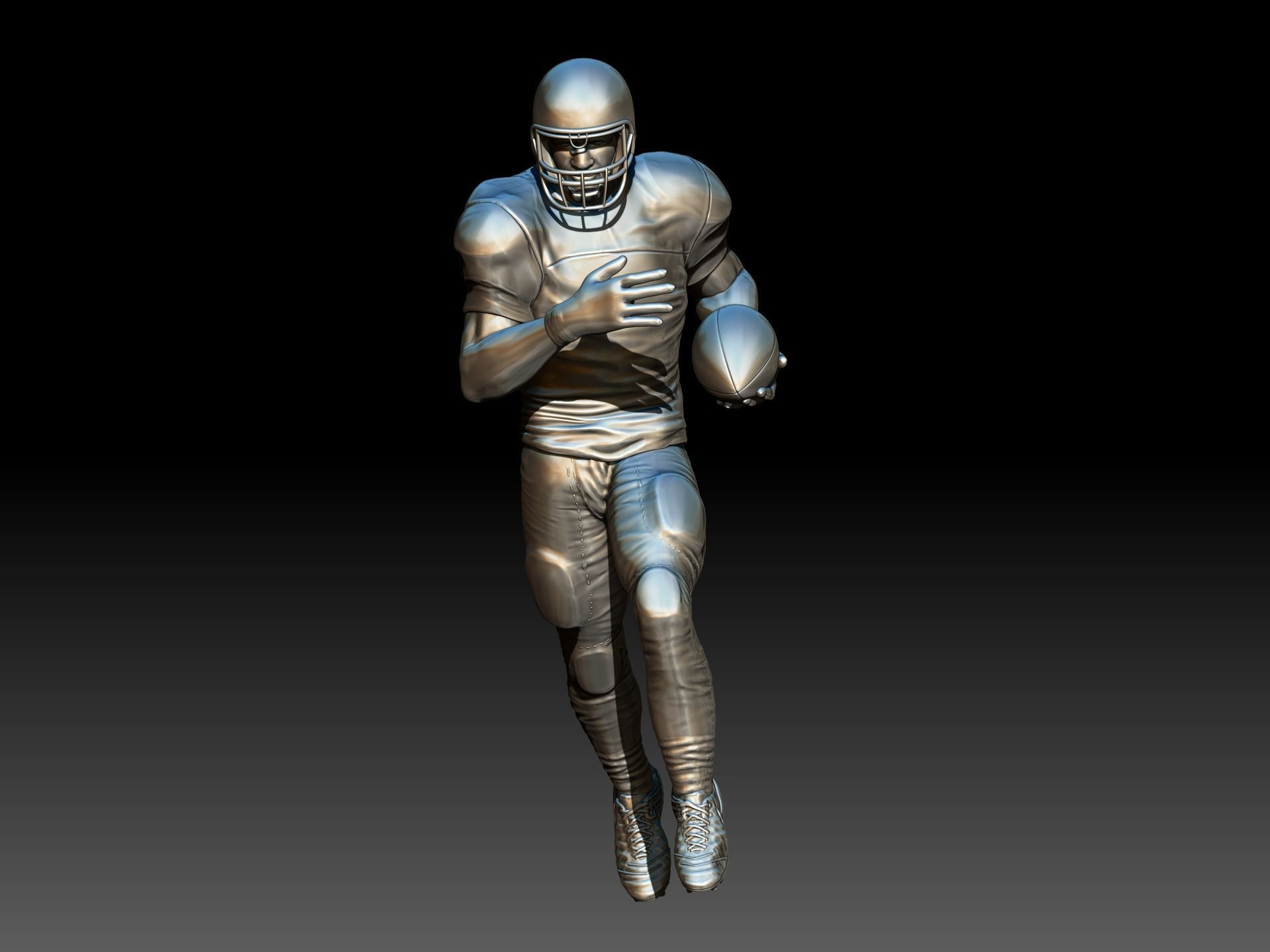 American footballer Pose 3D model 3D printable | CGTrader