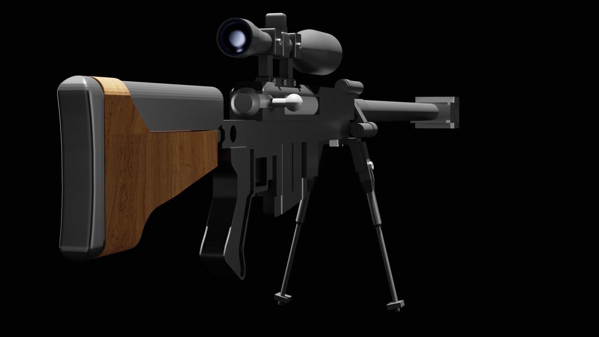 Hecate 2 sniper rifle free VR / AR / low-poly 3D model | CGTrader