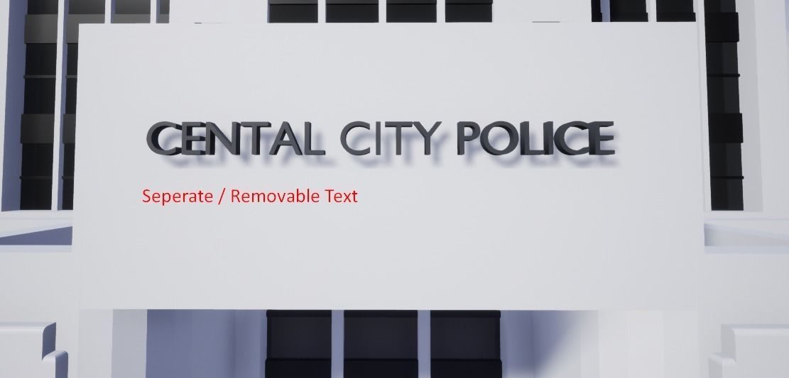 3D model Central City Police Department CCPD from The Flash VR / AR ...