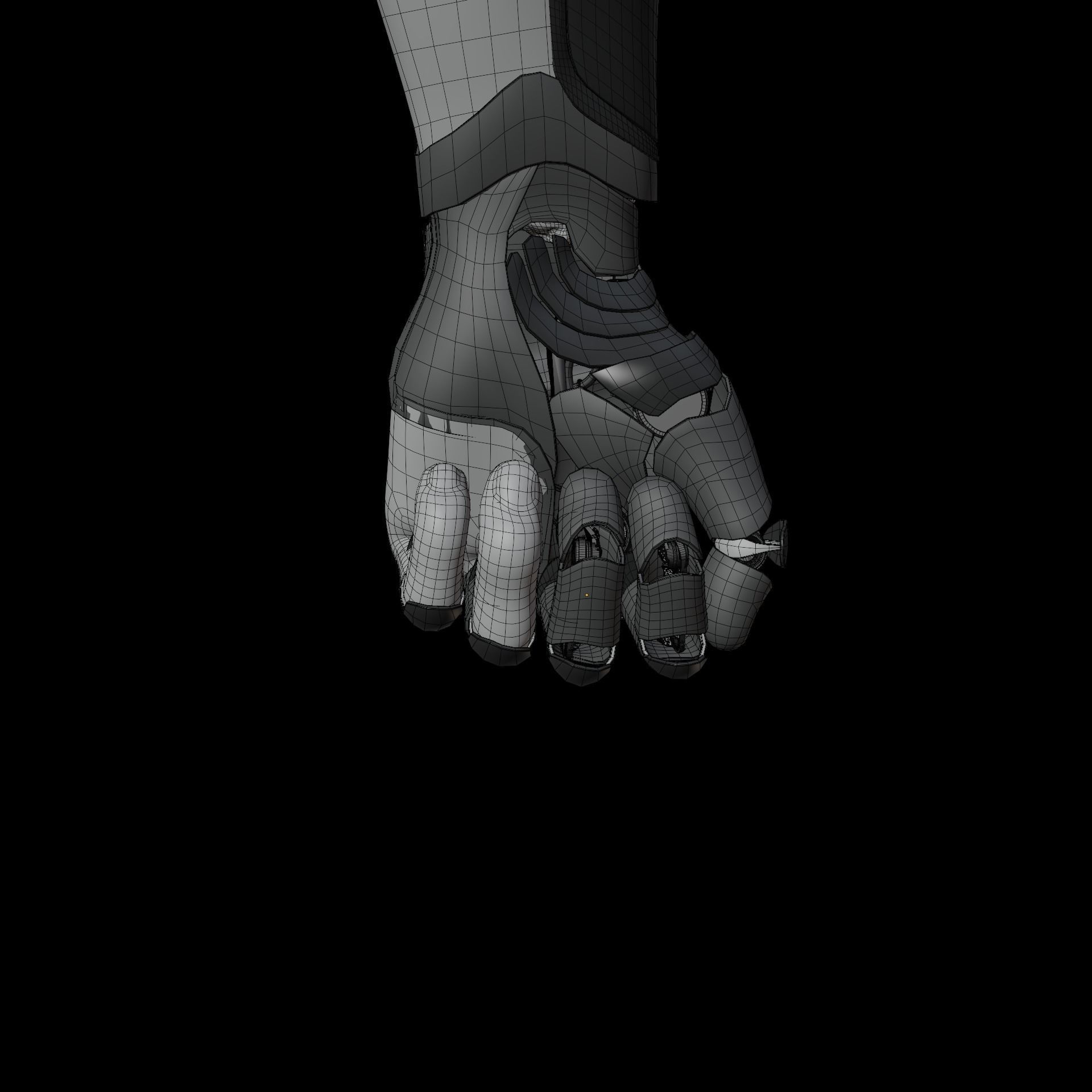 FPS hand anatomy mechanical 04 3D model animated rigged | CGTrader