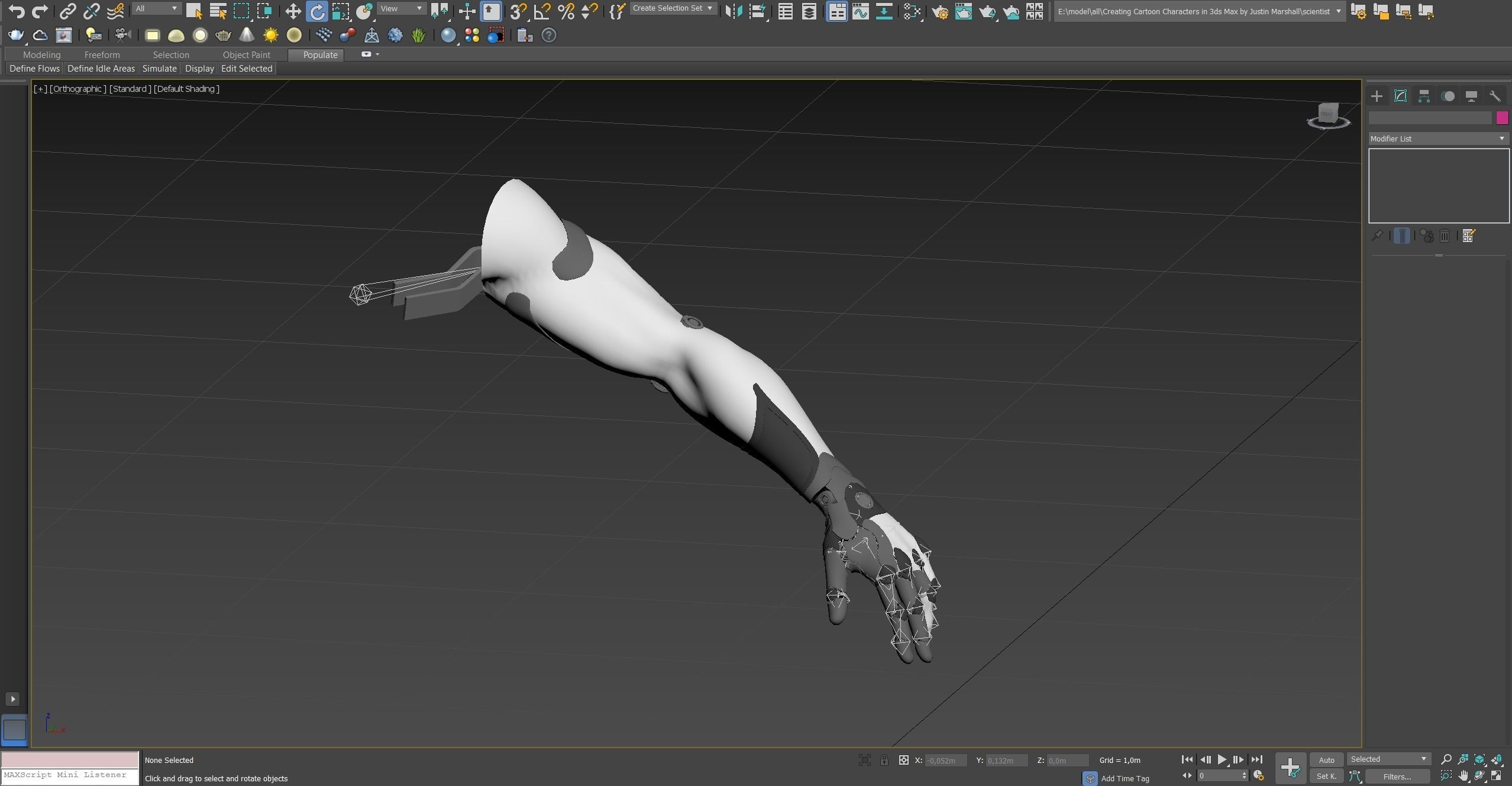 Fps Hand Anatomy Mechanical 04 3d Model Animated Rigged Cgtrader