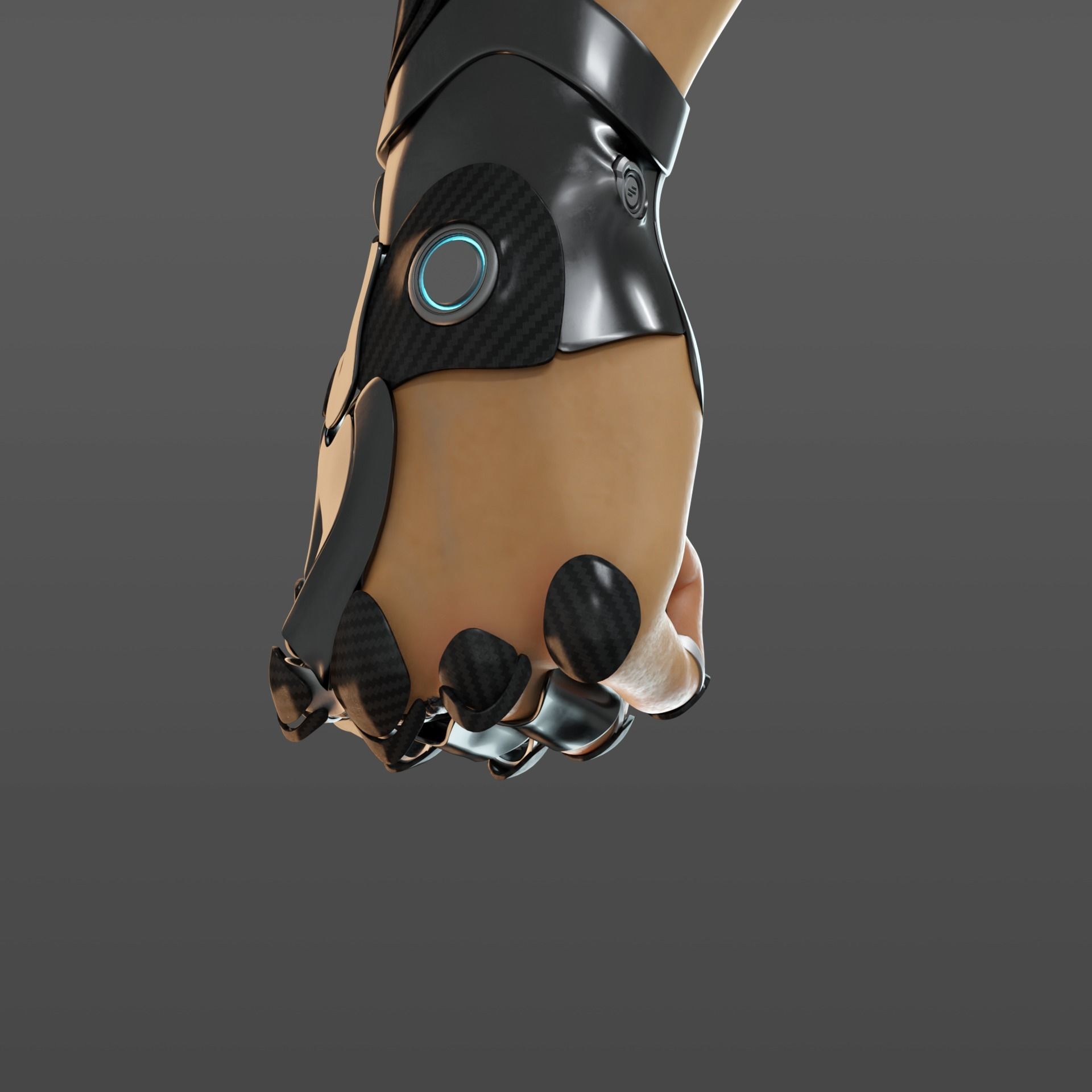FPS hand anatomy mechanical 04 3D model animated rigged | CGTrader