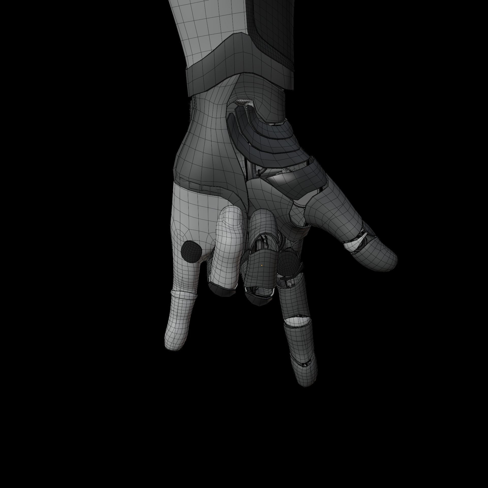 FPS hand anatomy mechanical 04 3D model animated rigged | CGTrader