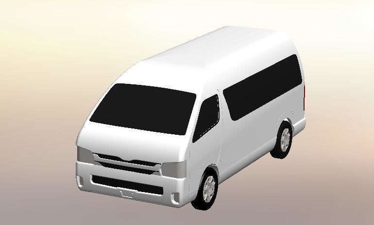 Toyota hiace 3D model | CGTrader