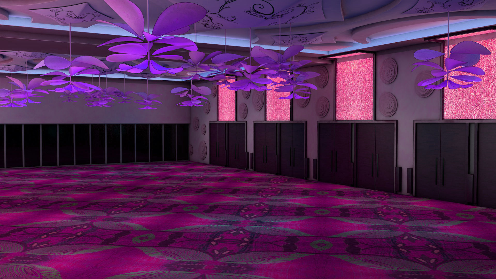 Ballroom 1 floor of room 3D model | CGTrader