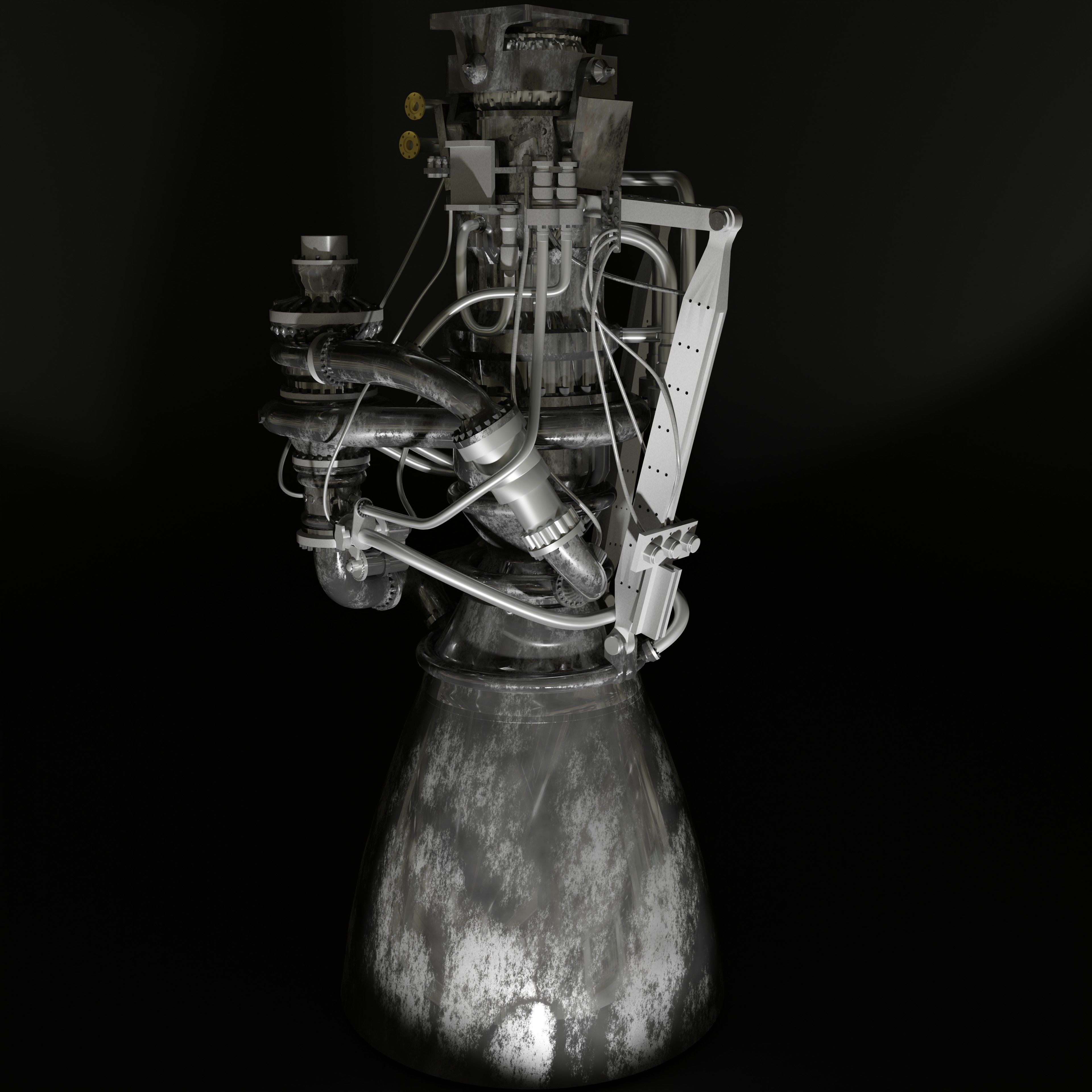 SpaceX Raptor Rocket Engine 3D model | CGTrader