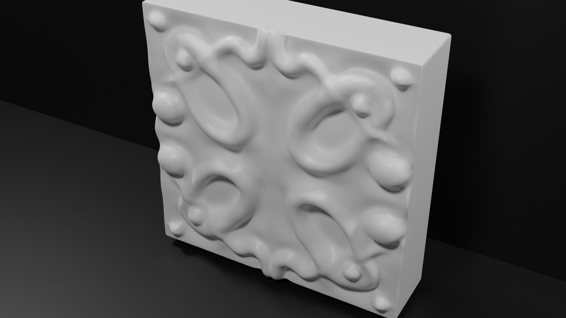 Square relief 3D Print model free 3D model 3D printable | CGTrader