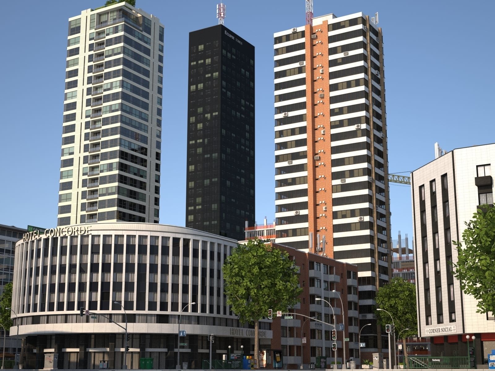 3D model City KC9 VR / AR / low-poly | CGTrader