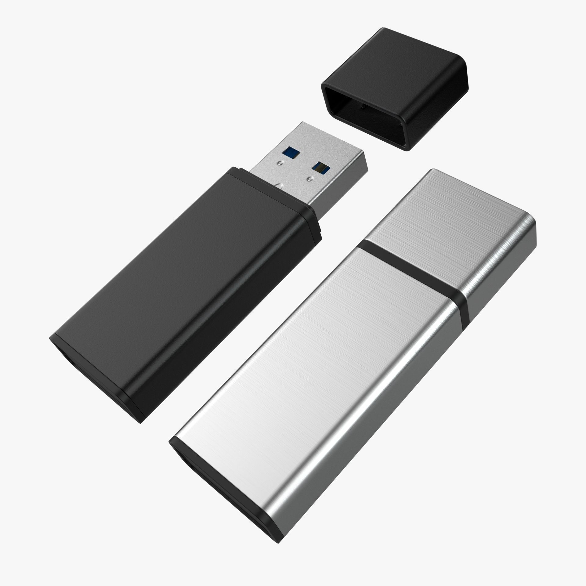 USB Stick with 2 set of 4K PBR Textures 3D model | CGTrader