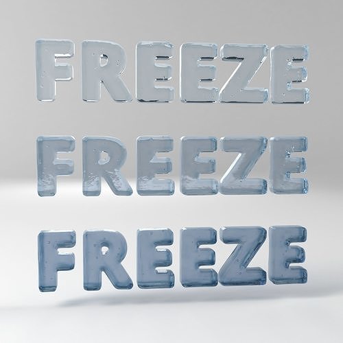 3D model Freeze ice cubes VR / AR / low-poly | CGTrader