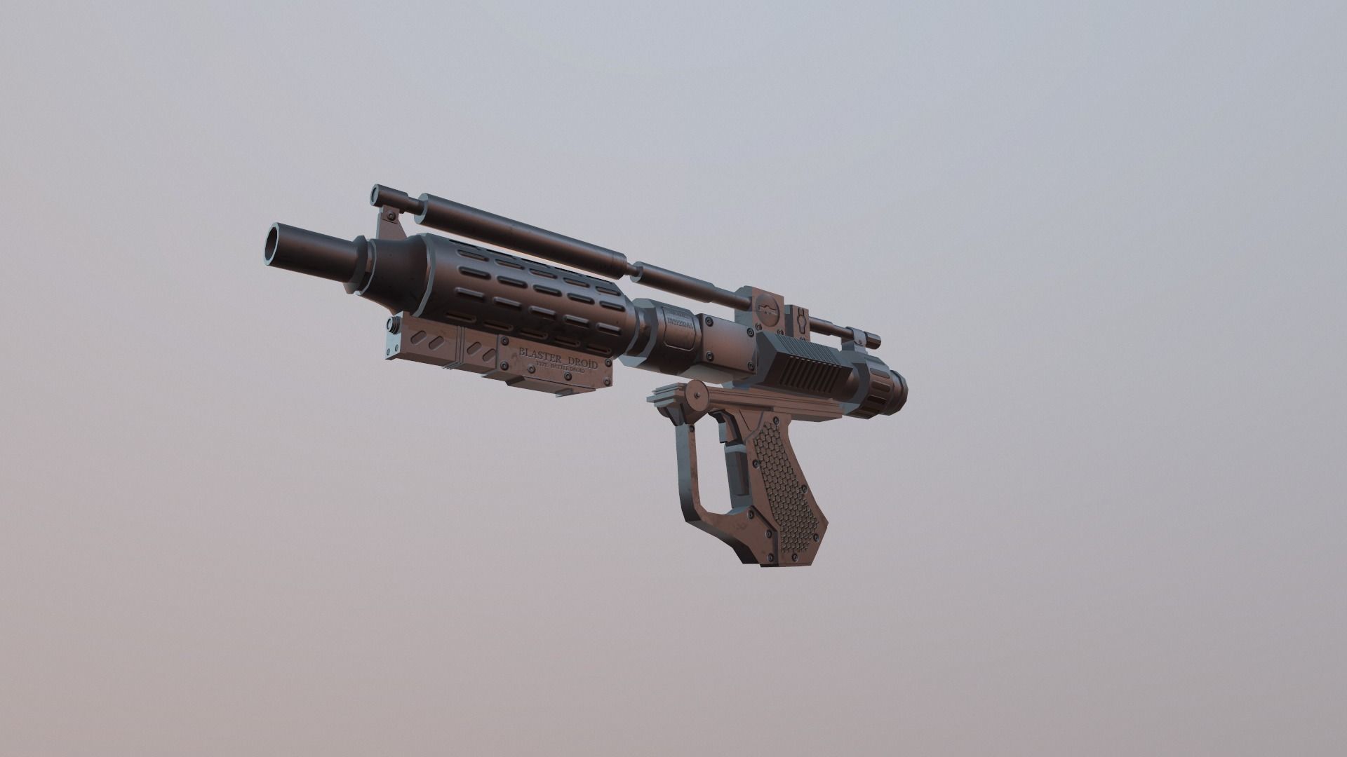 3D model E-5 blaster rifle Blaster Droid VR / AR / low-poly | CGTrader