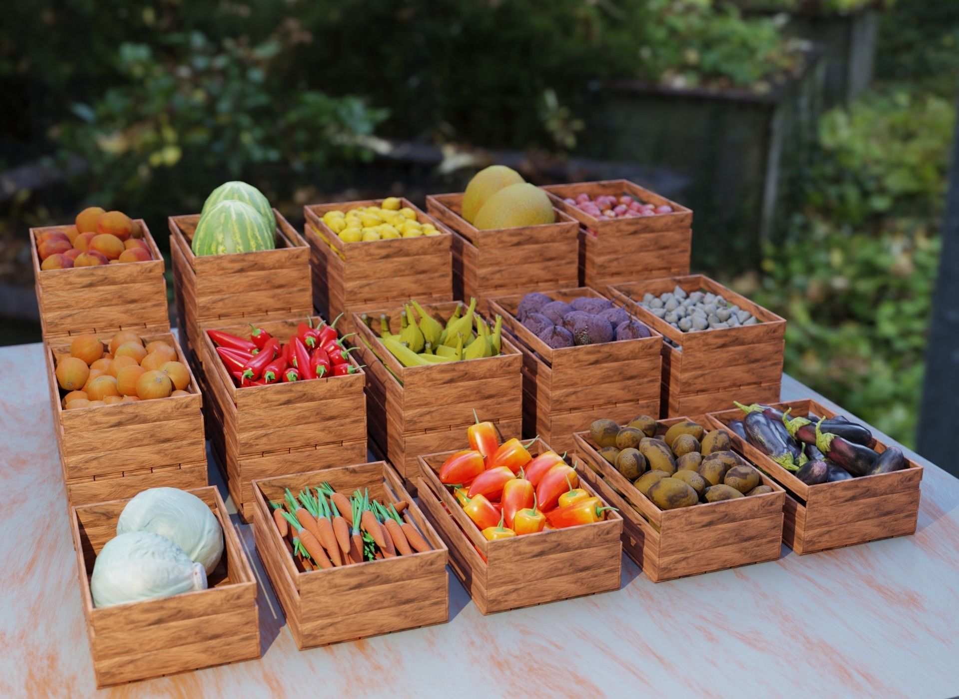 Fruits and Vegetables 3D model game-ready | CGTrader