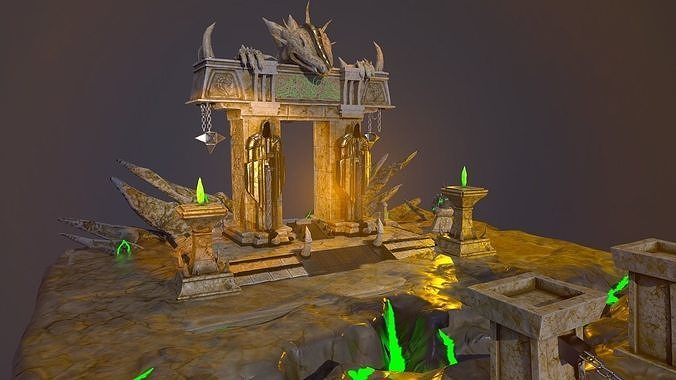 3D model outland portal VR / AR / low-poly | CGTrader