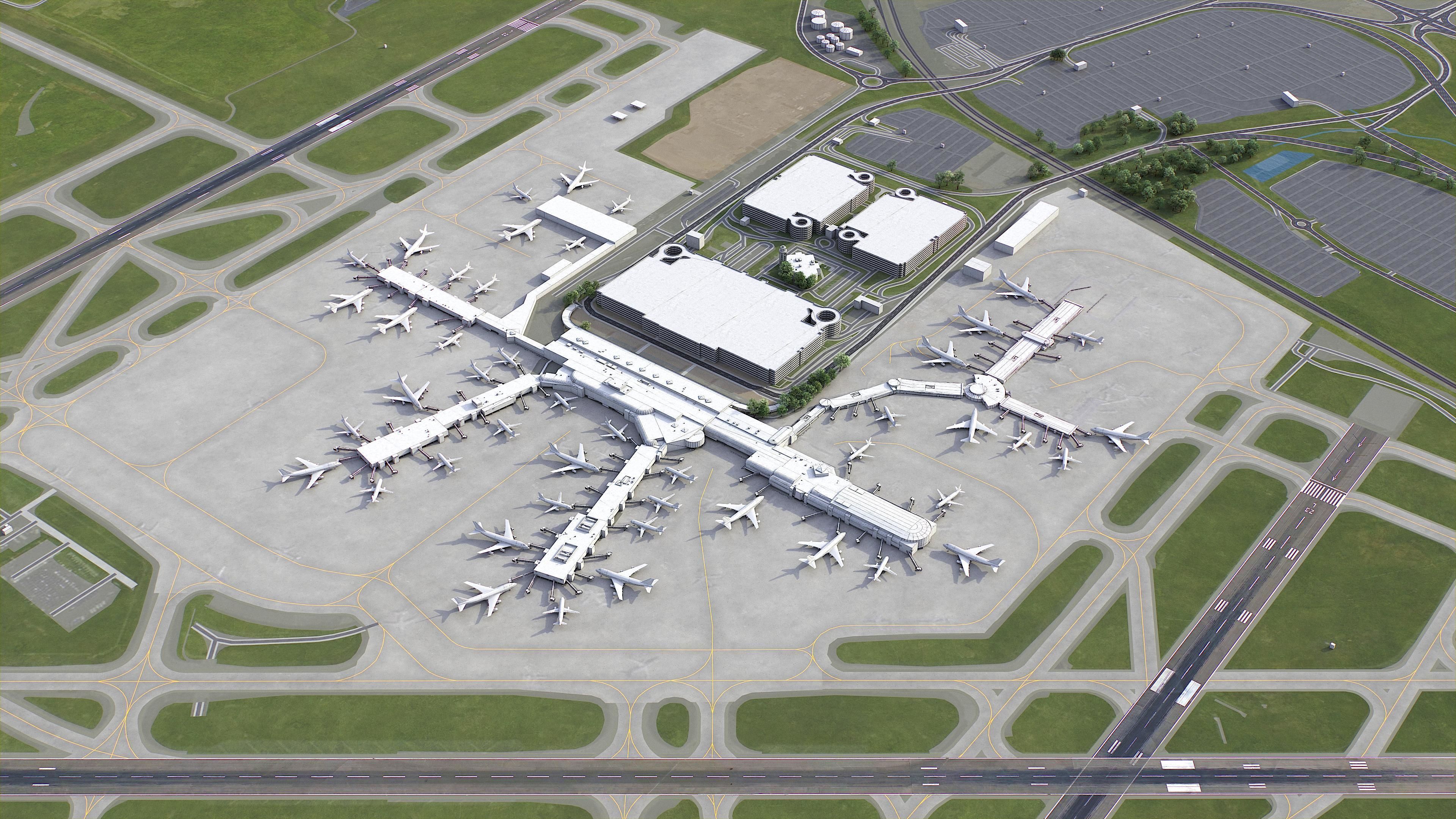 3D model Charlotte Douglas Airport VR / AR / low-poly | CGTrader