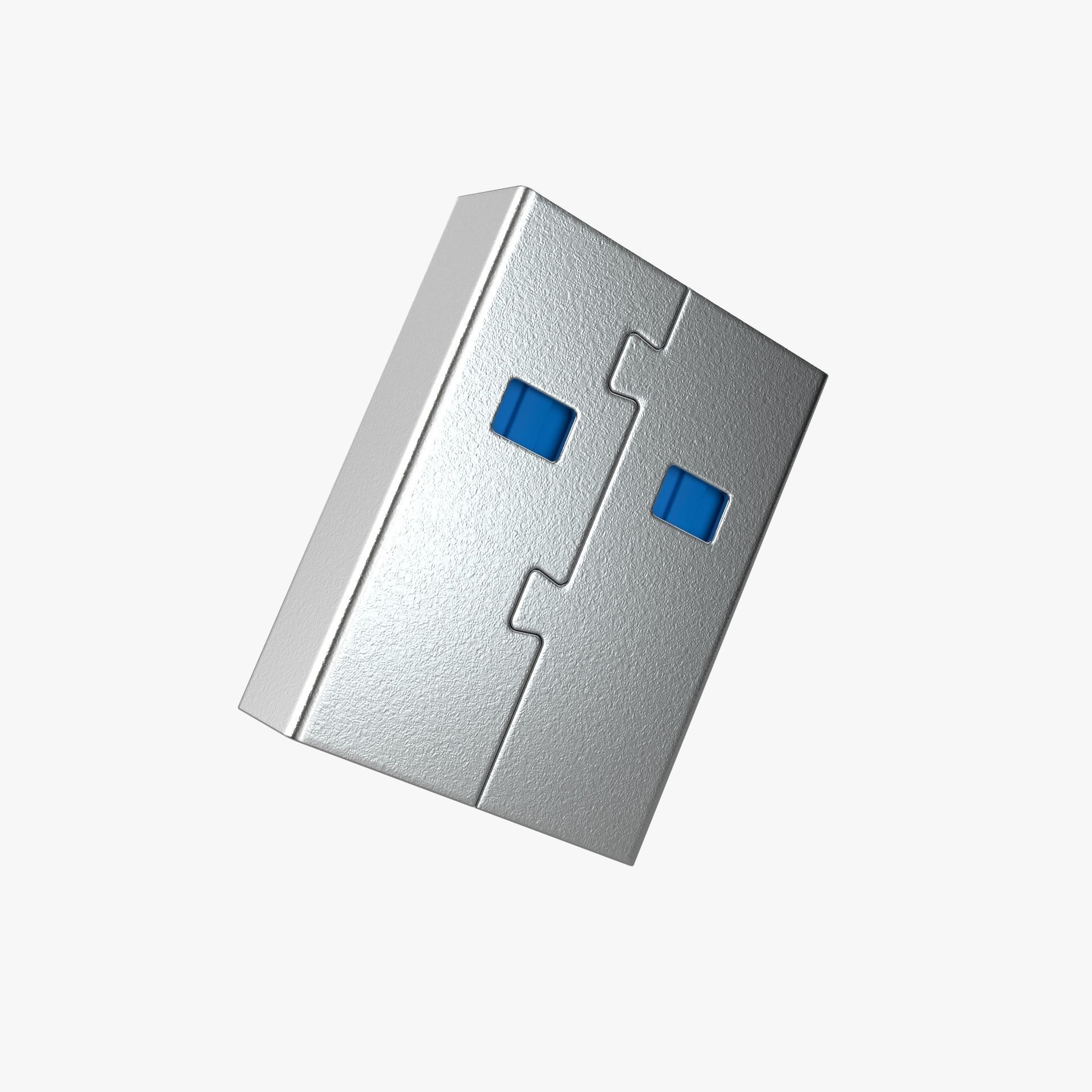 USB Male Socket with 2 set of 2K PBR Textures 3D model | CGTrader