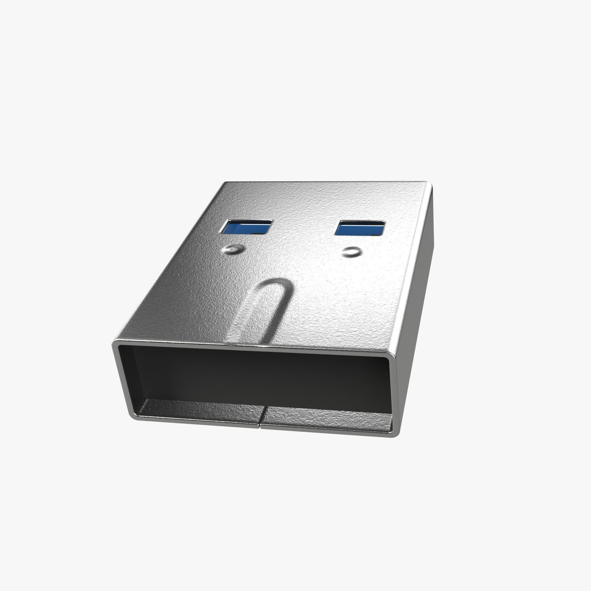 USB Male Socket with 2 set of 2K PBR Textures 3D model | CGTrader