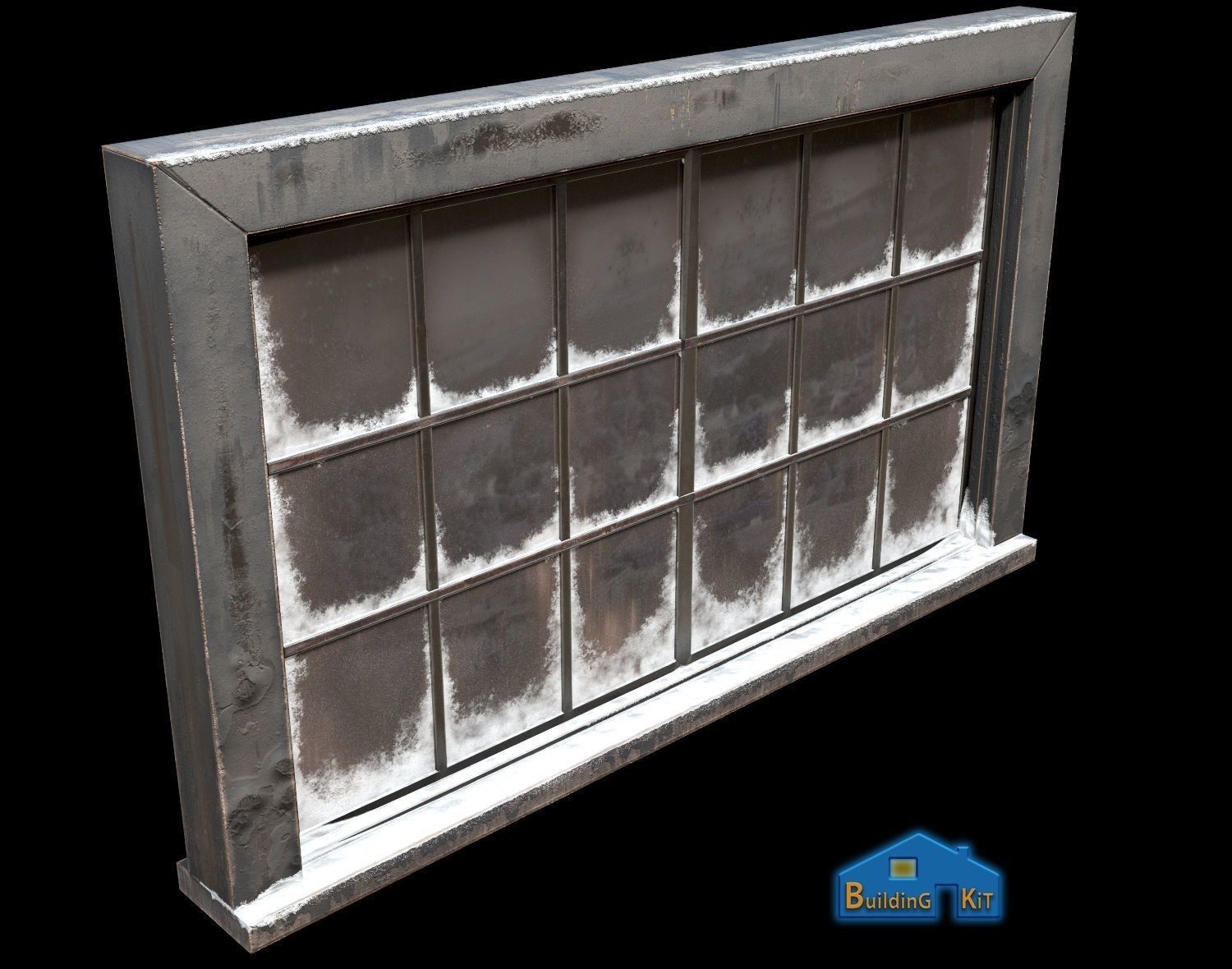 3D model Frosted window - modular VR / AR / low-poly | CGTrader