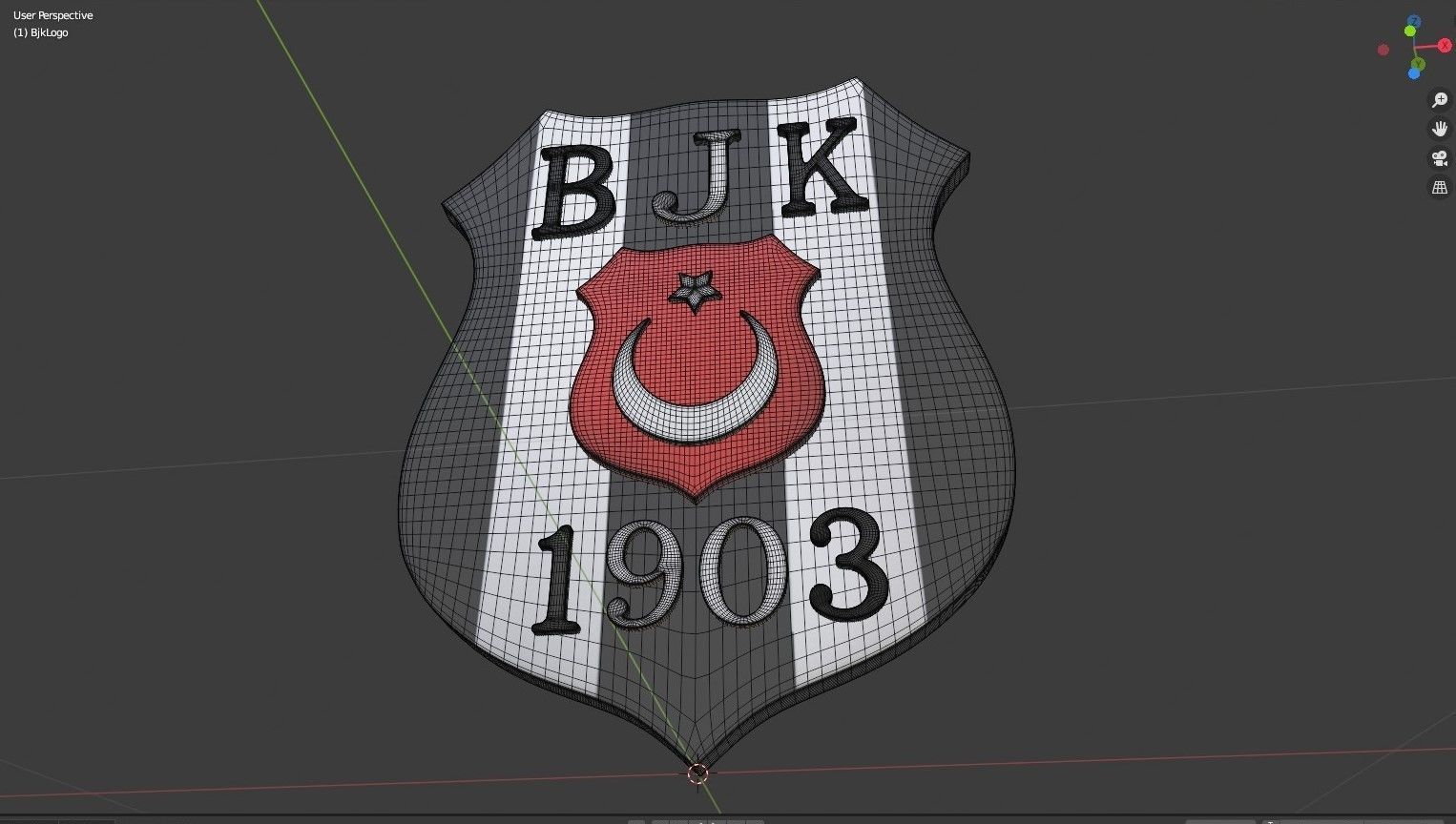 3D model BJK Logo VR / AR / low-poly | CGTrader