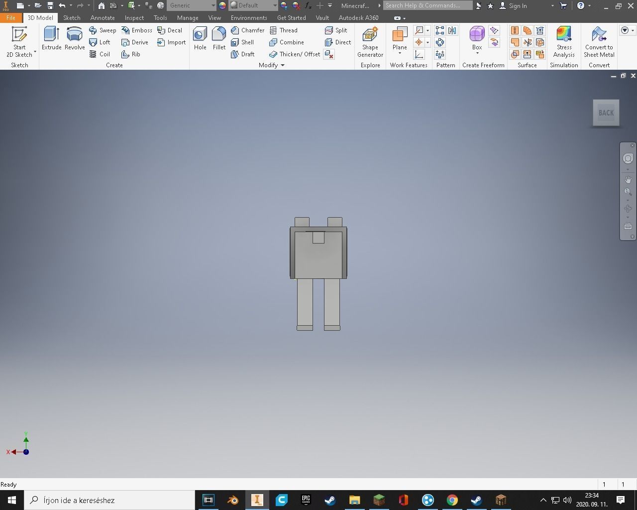 Minecraft Tamed Wolf 3D model 3D printable | CGTrader