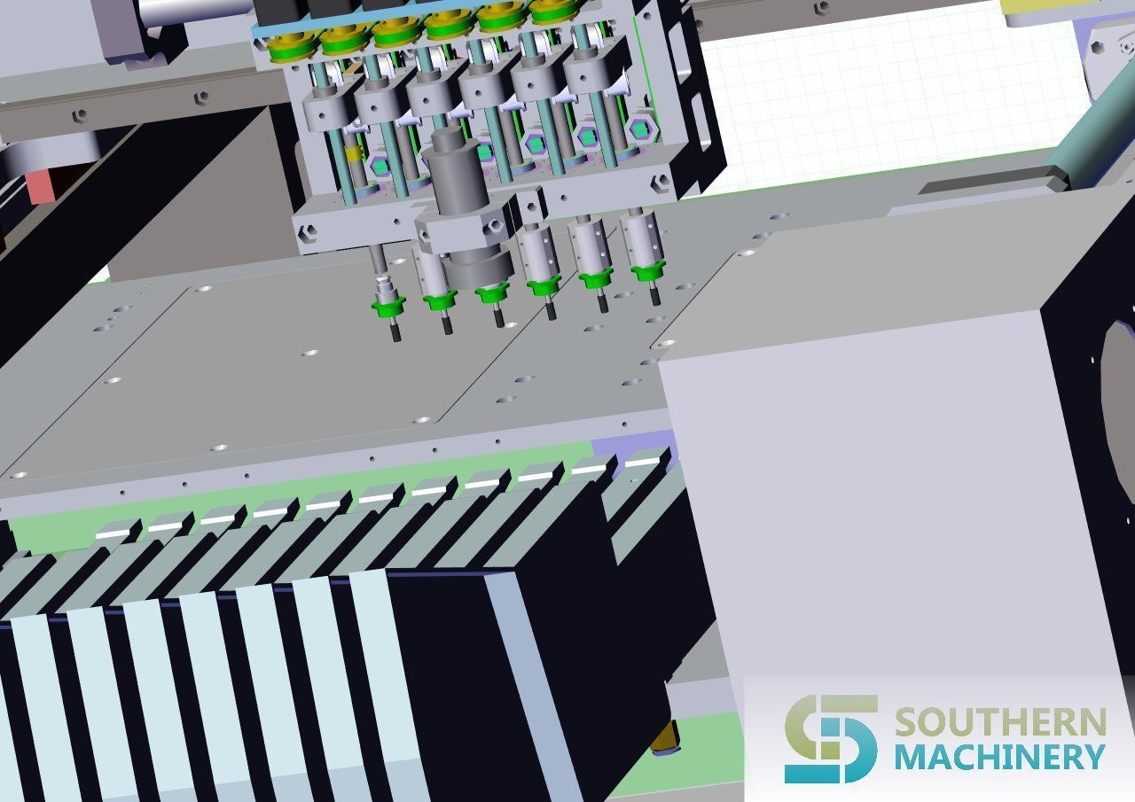 How to make LED lighting chip mounter in Smart EMS factory 3D model ...