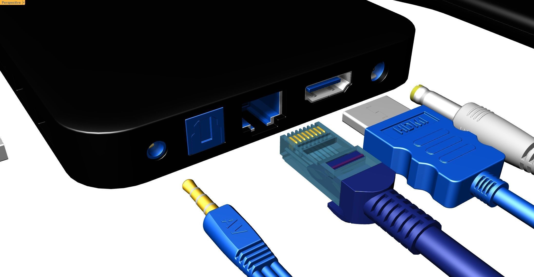 IPTV Box 3D model 3D model | CGTrader