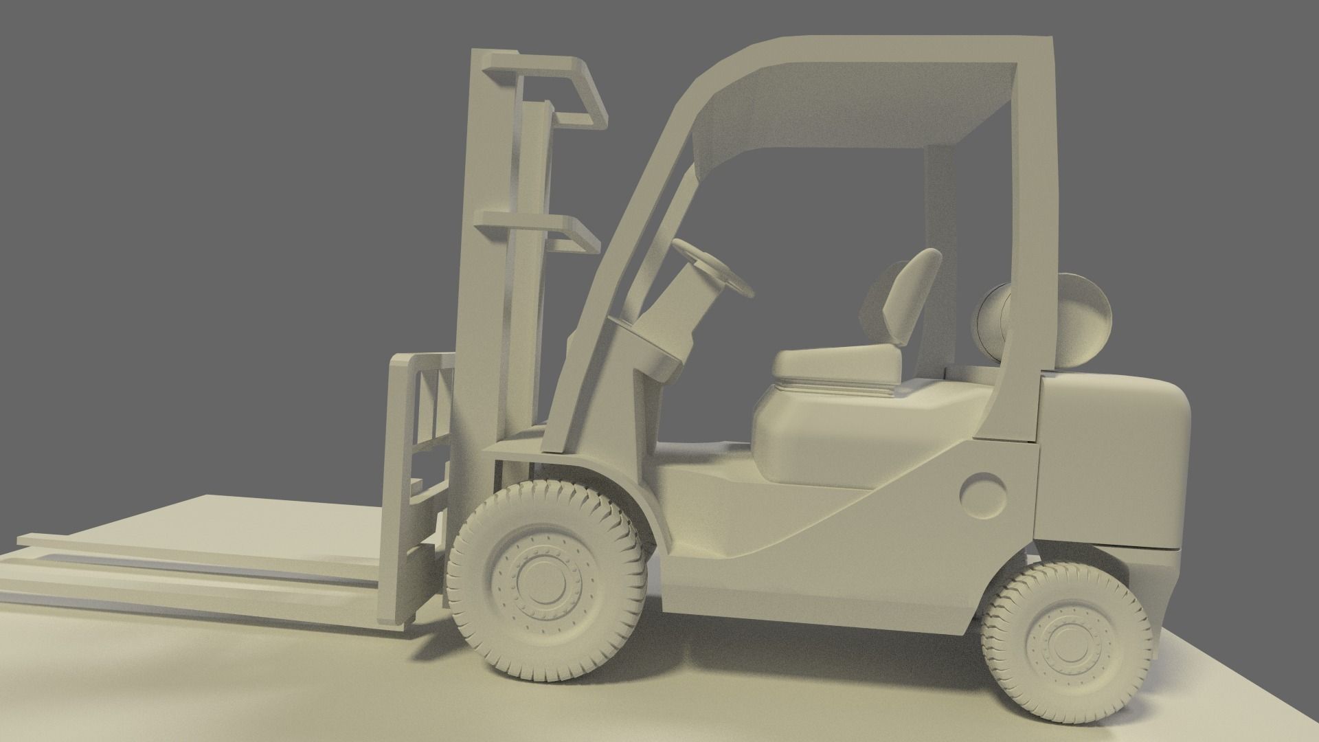 forklift free 3D model | CGTrader