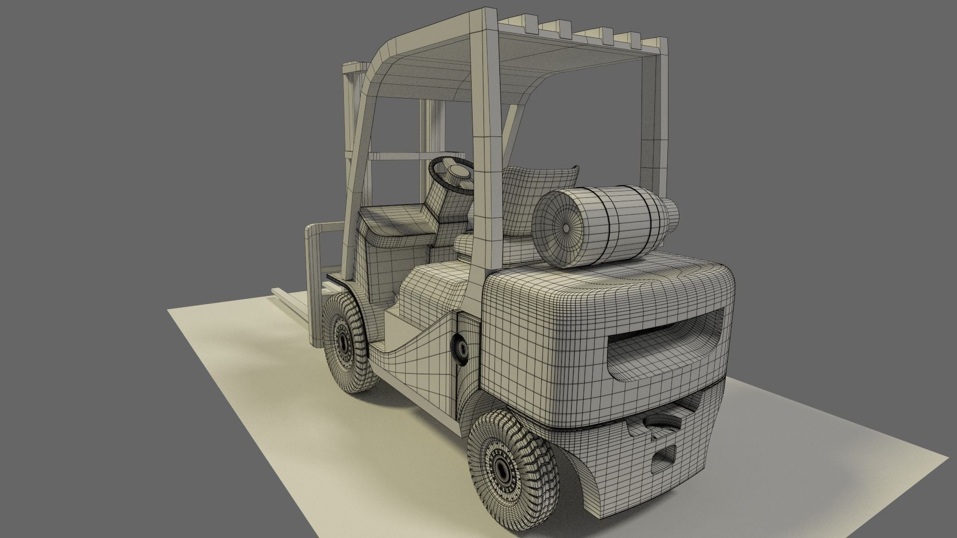 forklift free 3D model | CGTrader