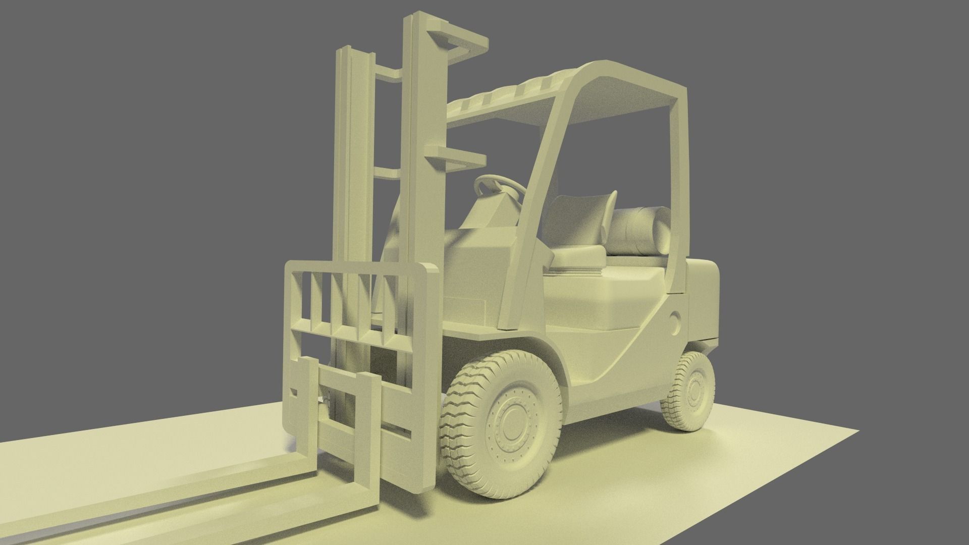 forklift toyota free 3D model | CGTrader