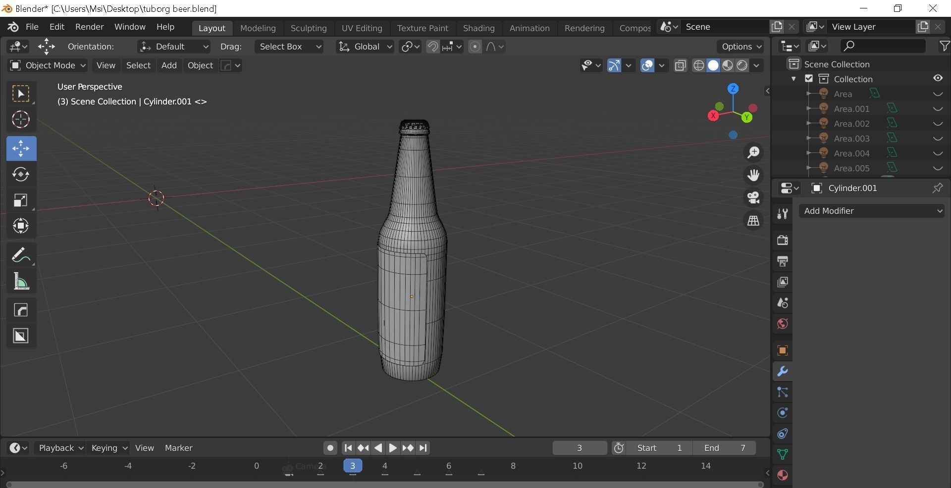tuborg beer 3D model | CGTrader
