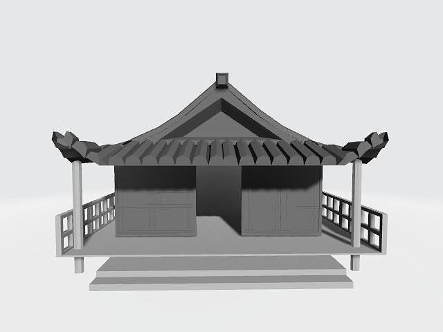 Japanese traditional house 3D model | CGTrader