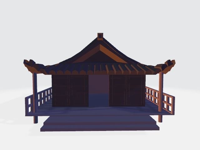 Japanese traditional house 3D model | CGTrader