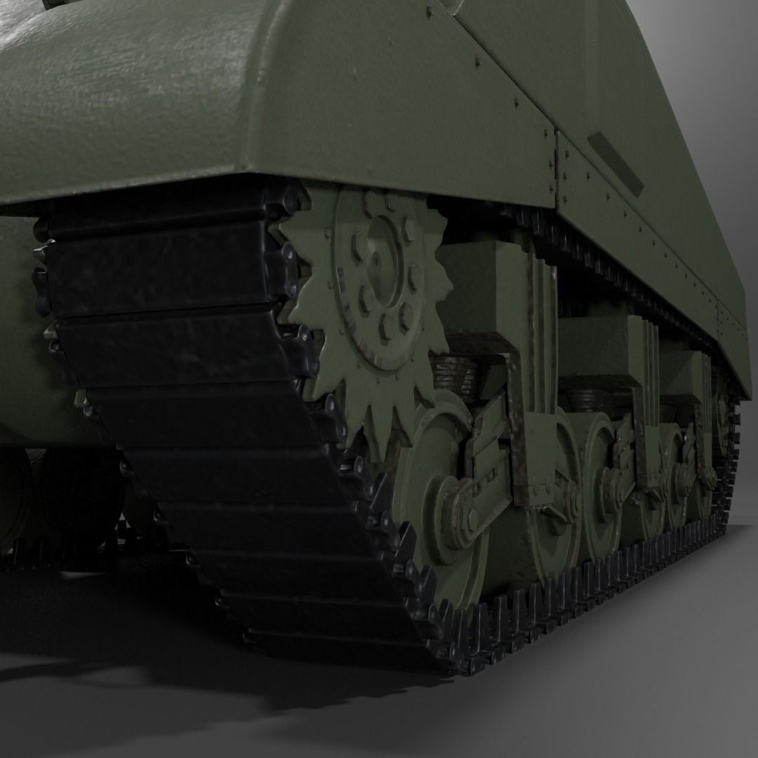 M4A2 Sherman Medium Tank free 3D model | CGTrader