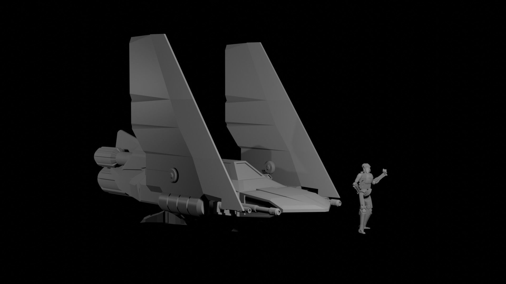 Fighter Craft 3D model 3D printable | CGTrader