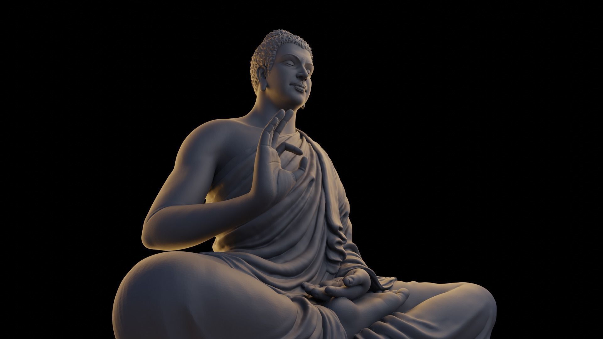 Lord buddha 3D model 3D printable | CGTrader