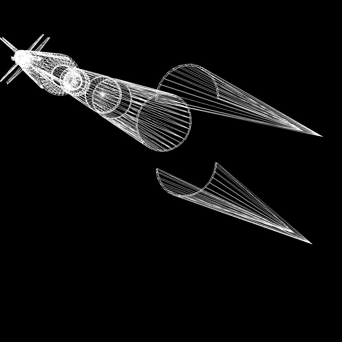 Aerobee 300A Rocket 3D model | CGTrader