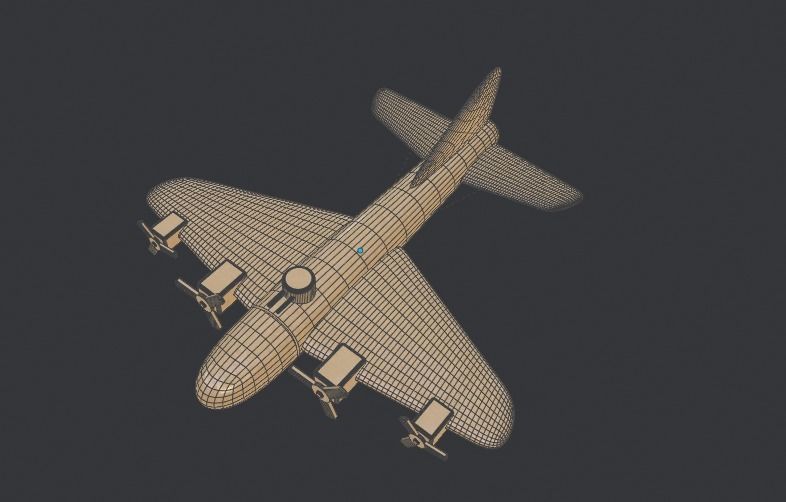 3D model Wooden Bomber VR / AR / low-poly | CGTrader