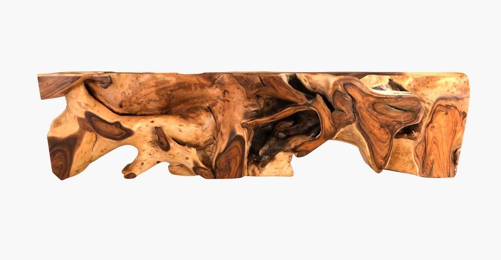 Chamcha Wood Console Table 3D model | CGTrader