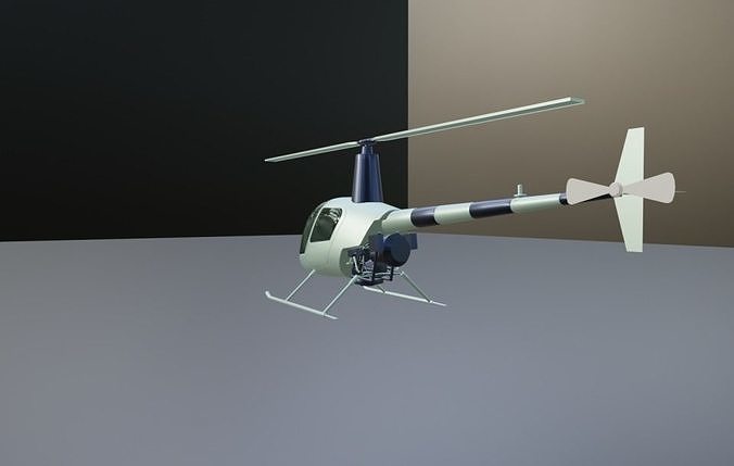 Robinson R22 free 3D model | CGTrader