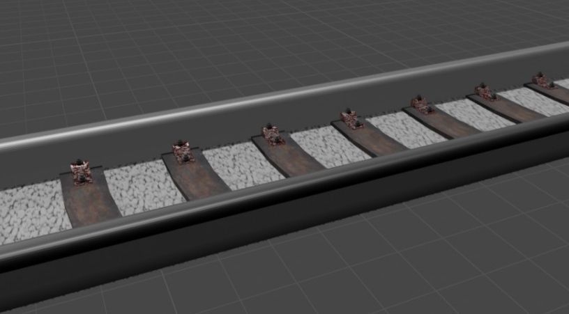 Railway Tracks free VR / AR / low-poly 3D model | CGTrader