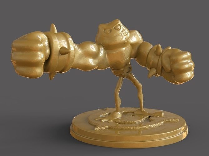 Battletoads Pimple 3D model 3D printable | CGTrader