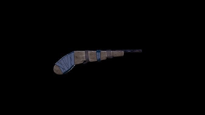 3D model Soviet Samopal Gun 01 3d Model PBR Textured Game Ready VR / AR ...