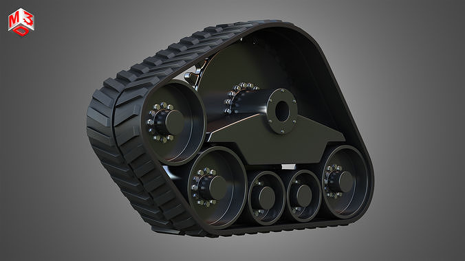 Rubber Track System 3 - Combine Harvester - Crawler Tractor 3D model ...