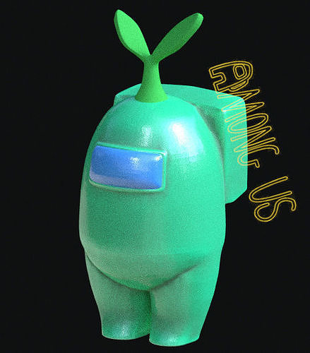 AMONG US PLANT 3D model 3D printable | CGTrader